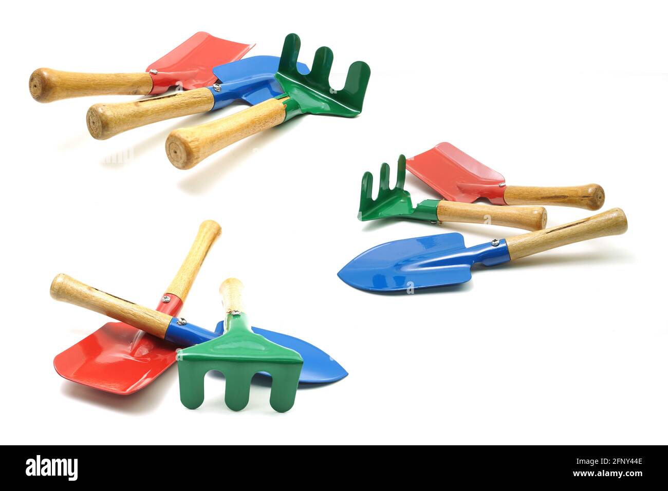 set of gardening tool isolated on white background Stock Photo - Alamy
