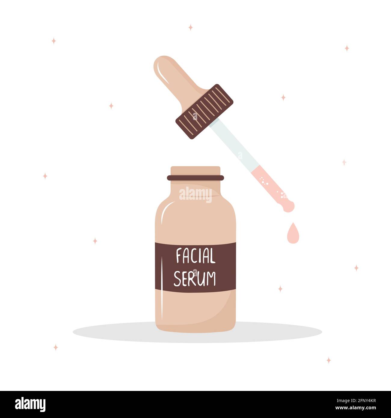 Cosmetic makeup bottle serum Stock Vector Images - Alamy