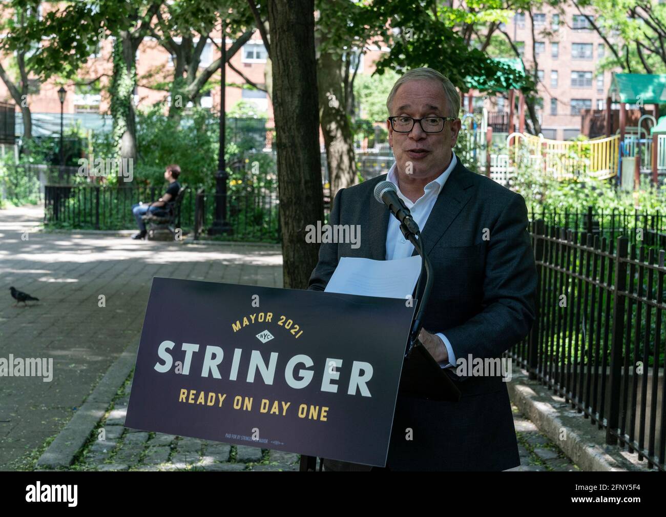New York, NY - May 19, 2021: Mayoral candidate Scott Stringer made a ...