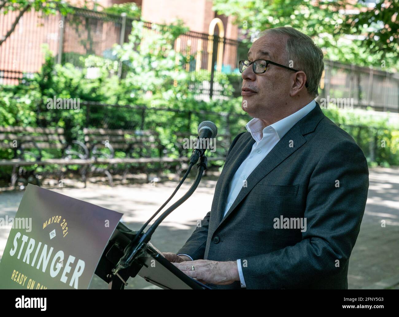 New York, NY - May 19, 2021: Mayoral candidate Scott Stringer made a ...