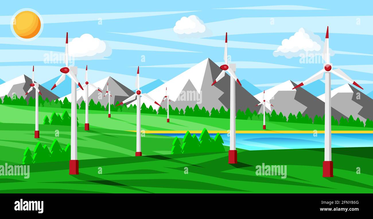 Sun among trees Stock Vector Images - Alamy