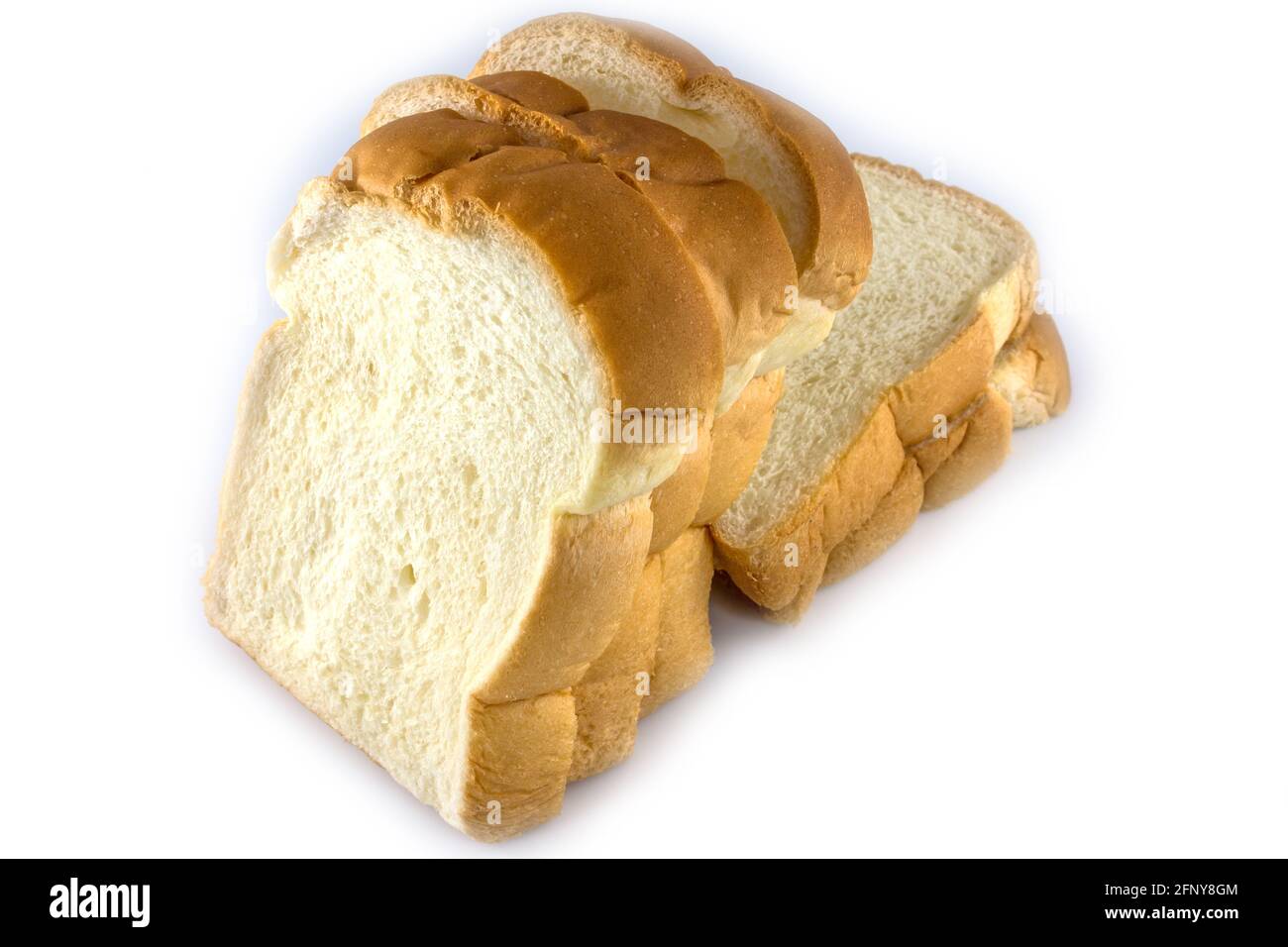 Slice of white bread isolated on white background Stock Photo - Alamy
