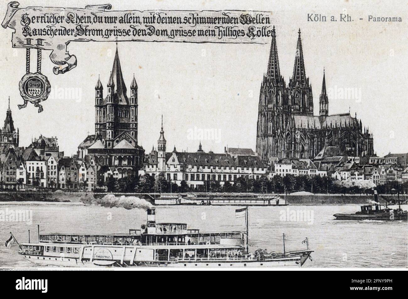 geography / travel historic, Germany, cities and communities, Cologne ...