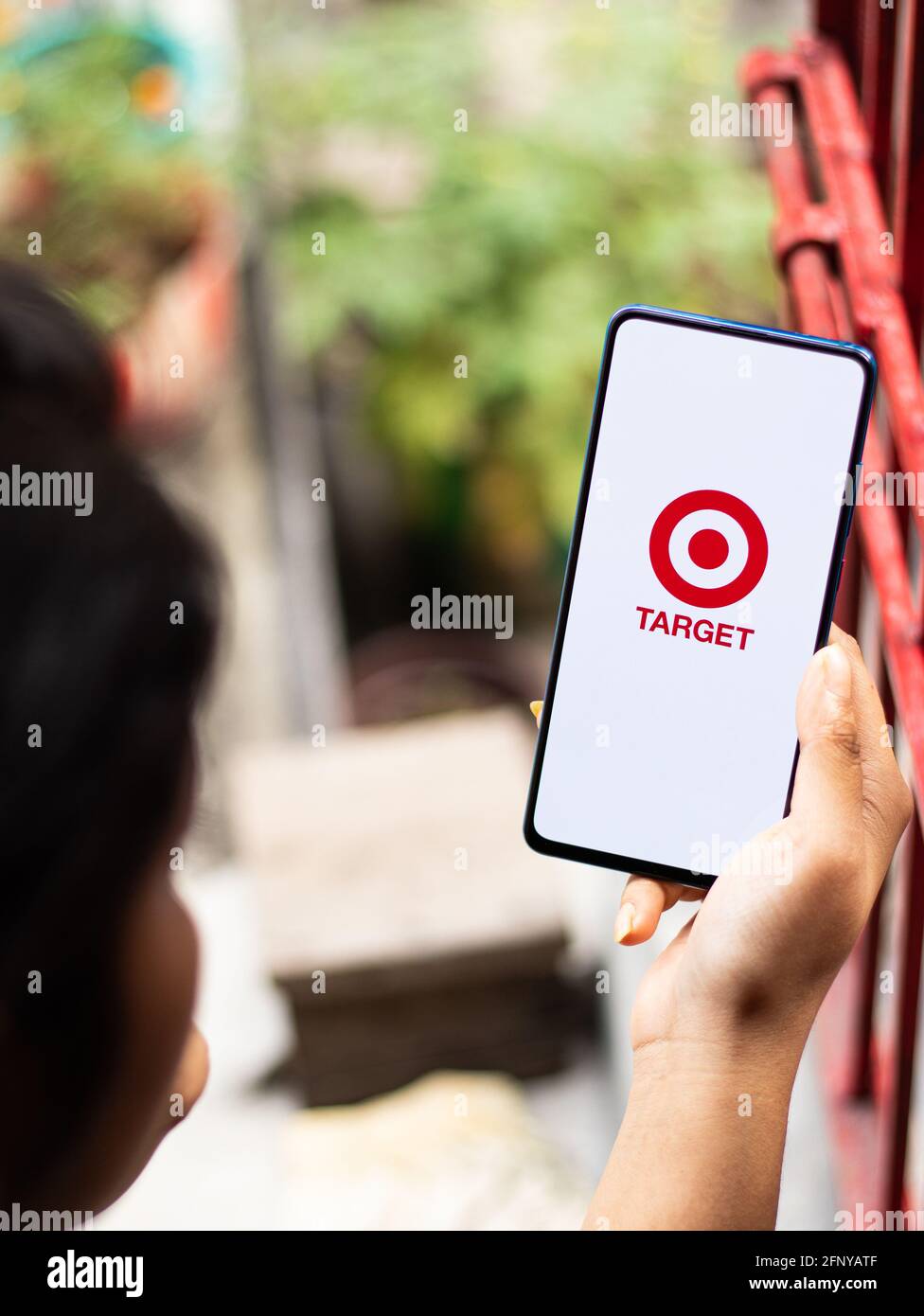 Assam, india - May 18, 2021 : Target Corporation logo on phone screen ...