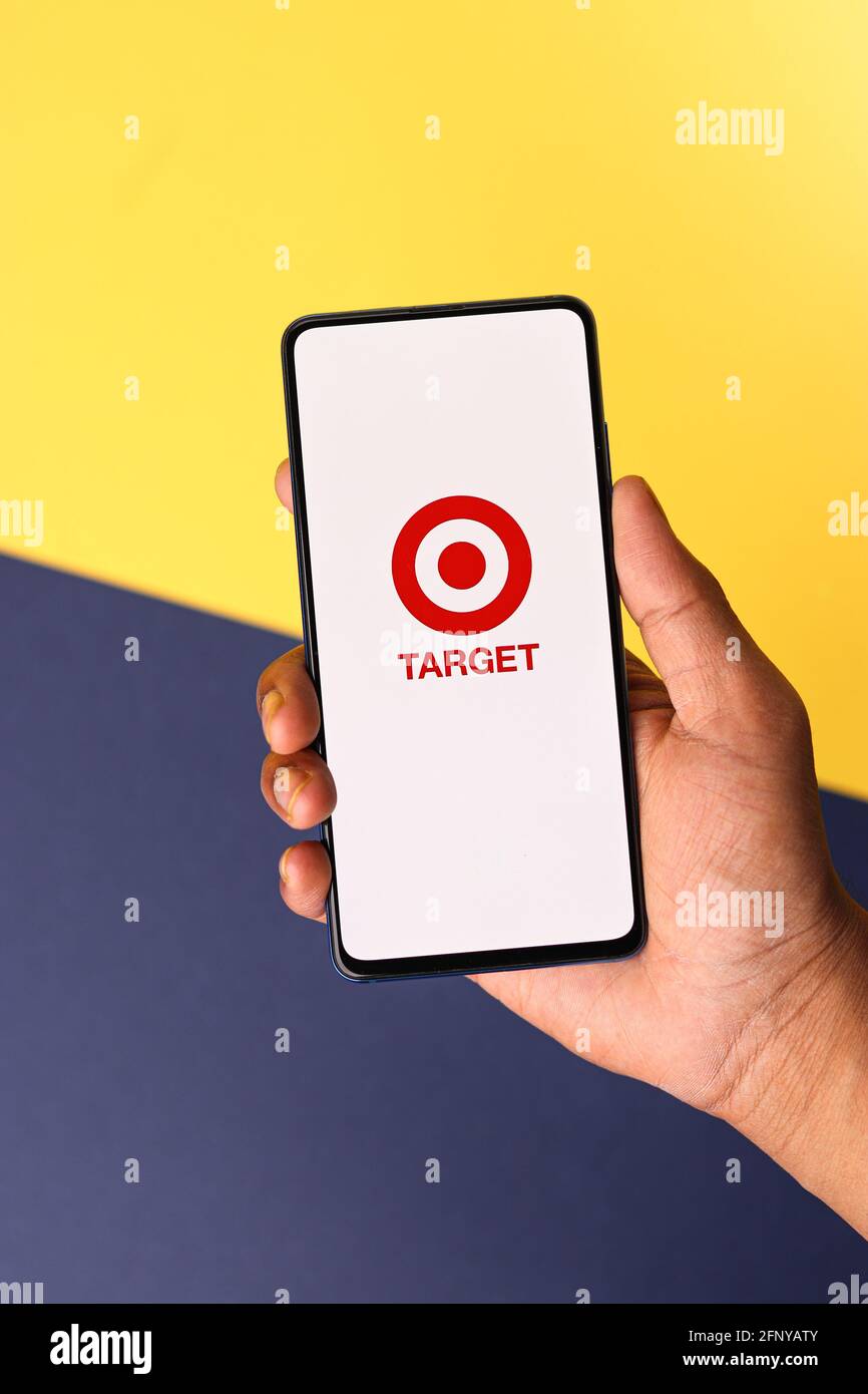 Assam, india - May 18, 2021 : Target Corporation logo on phone screen ...
