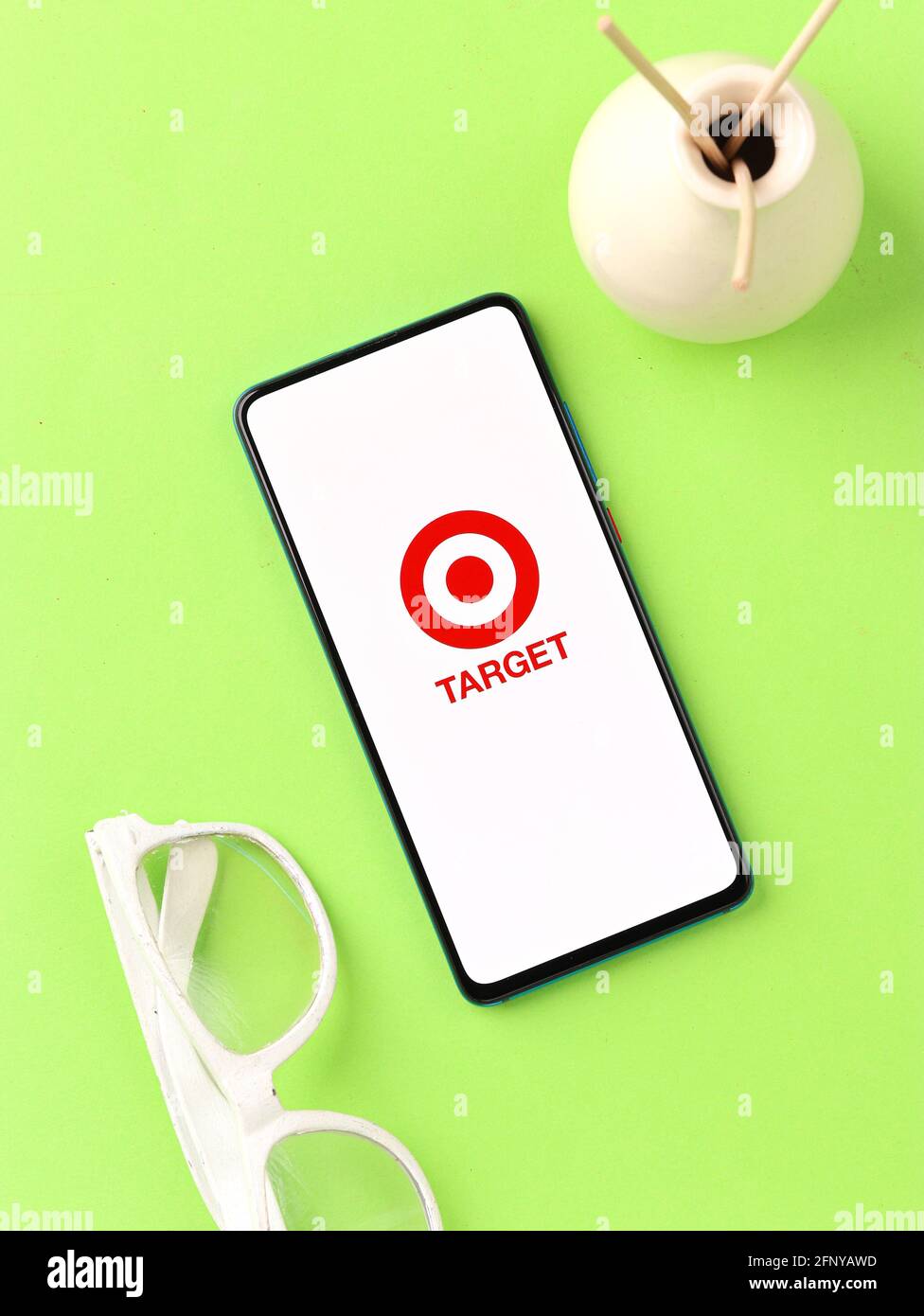 Assam, india - May 18, 2021 : Target Corporation logo on phone screen ...