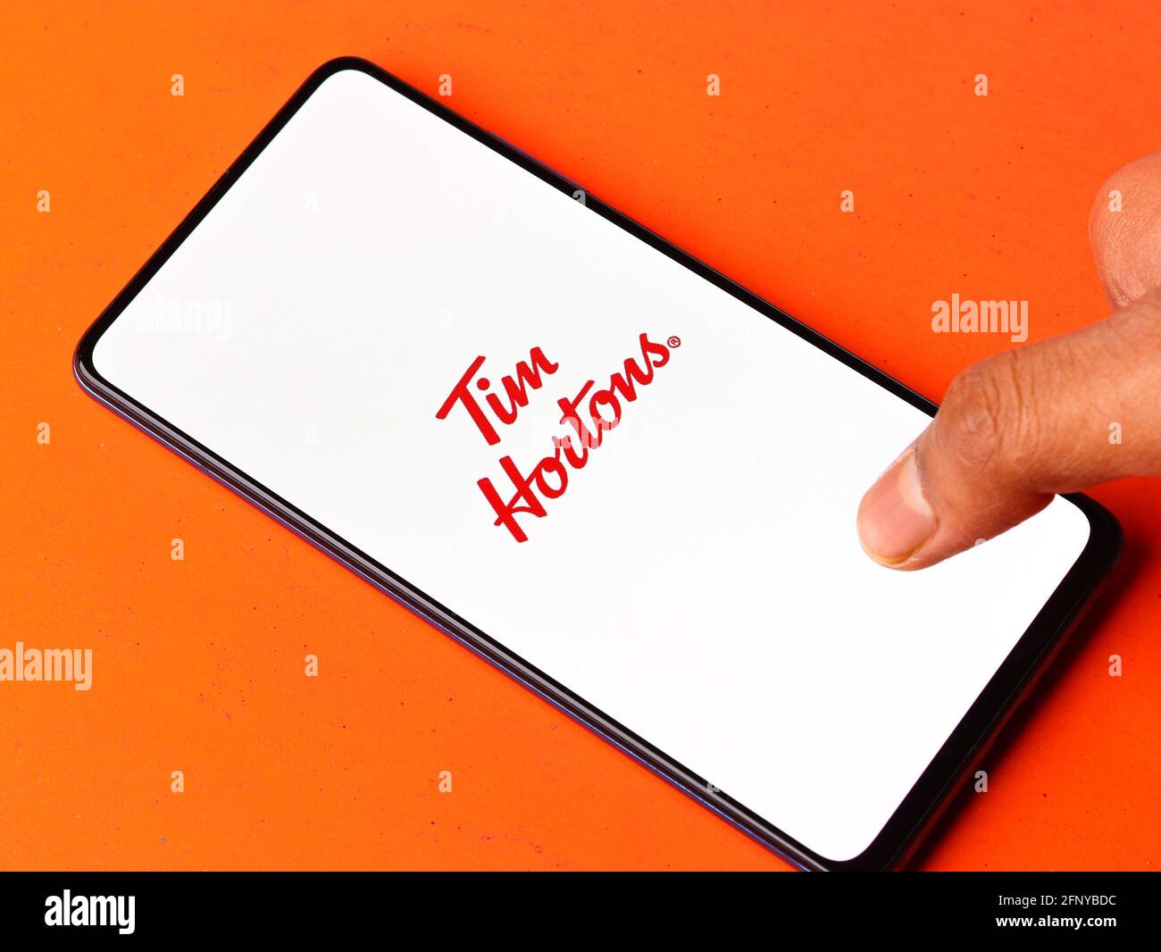 Tim hortons fast food restaurant ontario canada hi-res stock ...