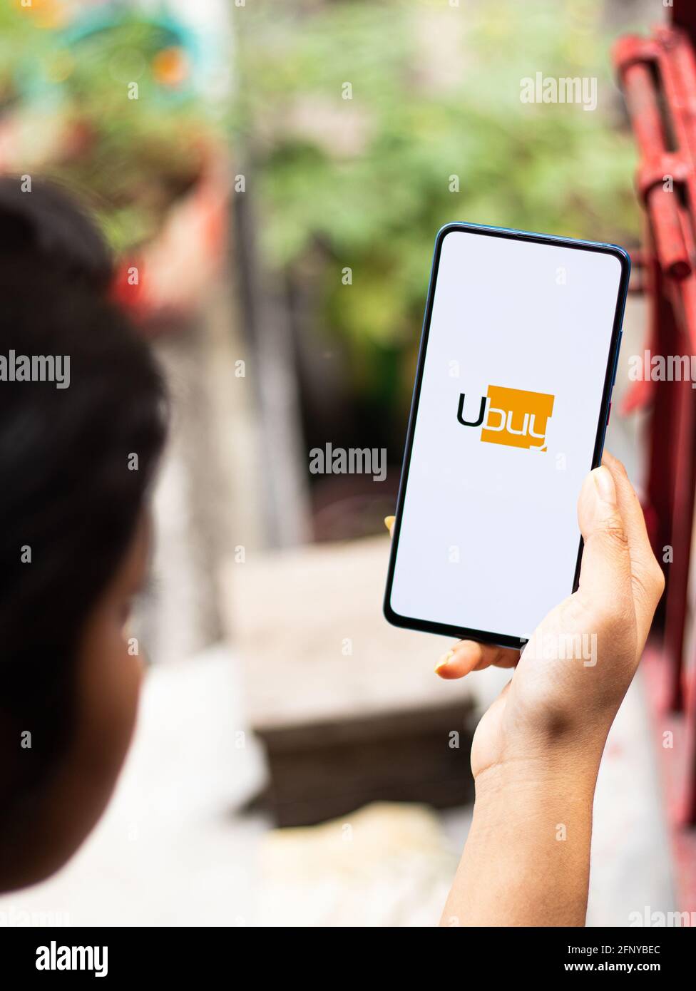 Assam, india - May 18, 2021 : Ubuy logo on phone screen stock image ...
