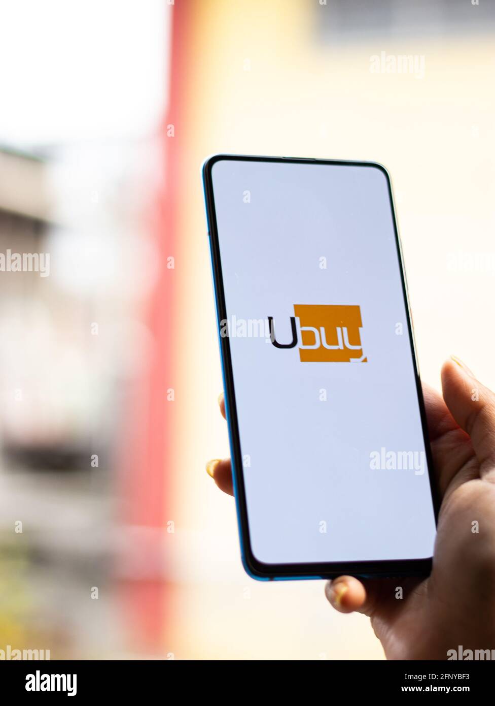 Assam, india - May 18, 2021 : Ubuy logo on phone screen stock image ...