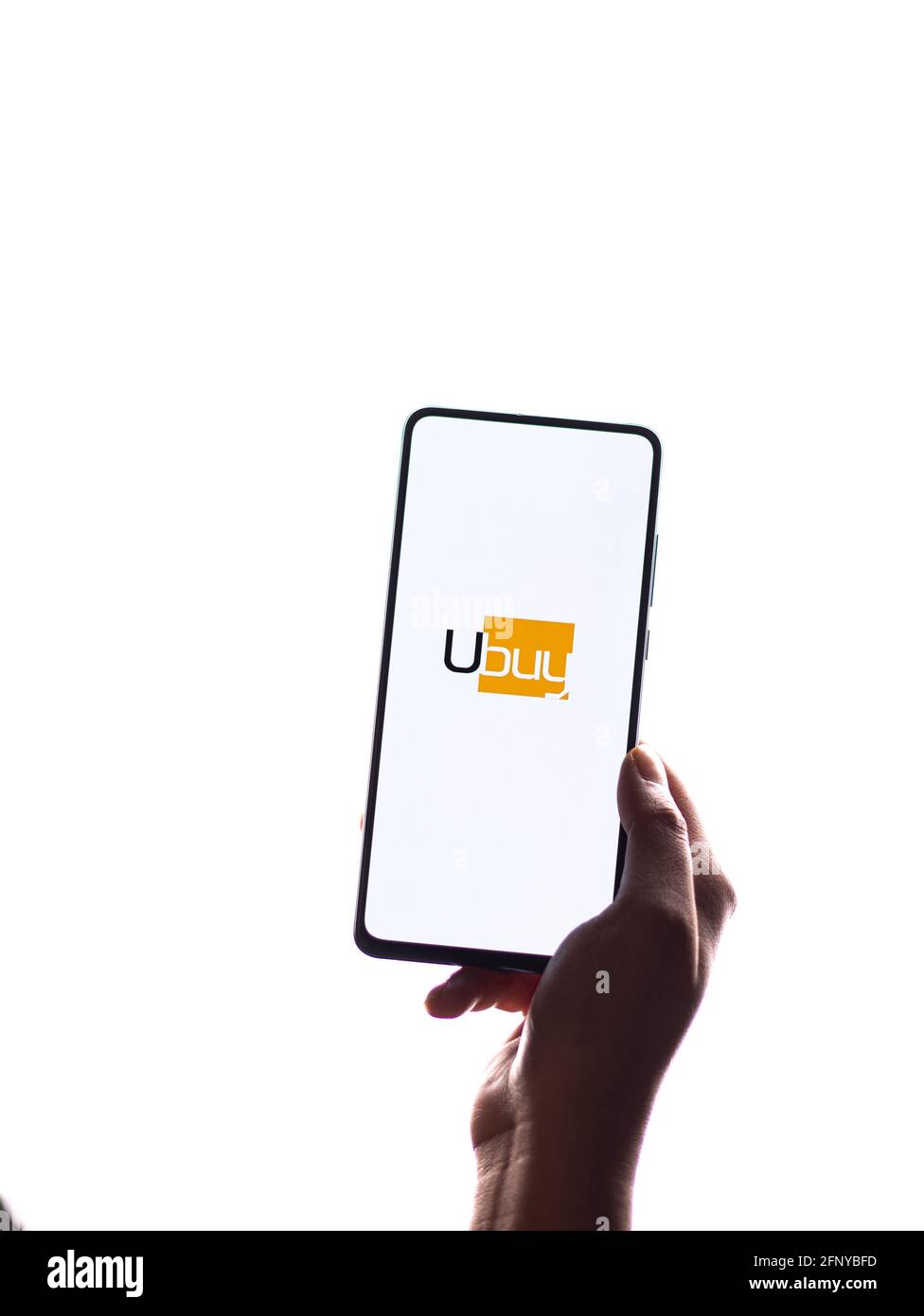 Assam, india - May 18, 2021 : Ubuy logo on phone screen stock image ...