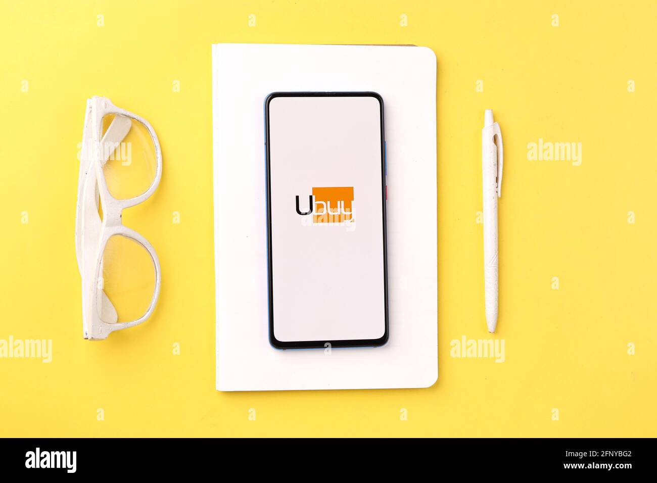 Assam, india - May 18, 2021 : Ubuy logo on phone screen stock image ...