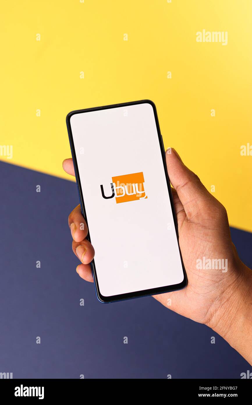 Assam, india - May 18, 2021 : Ubuy logo on phone screen stock image ...