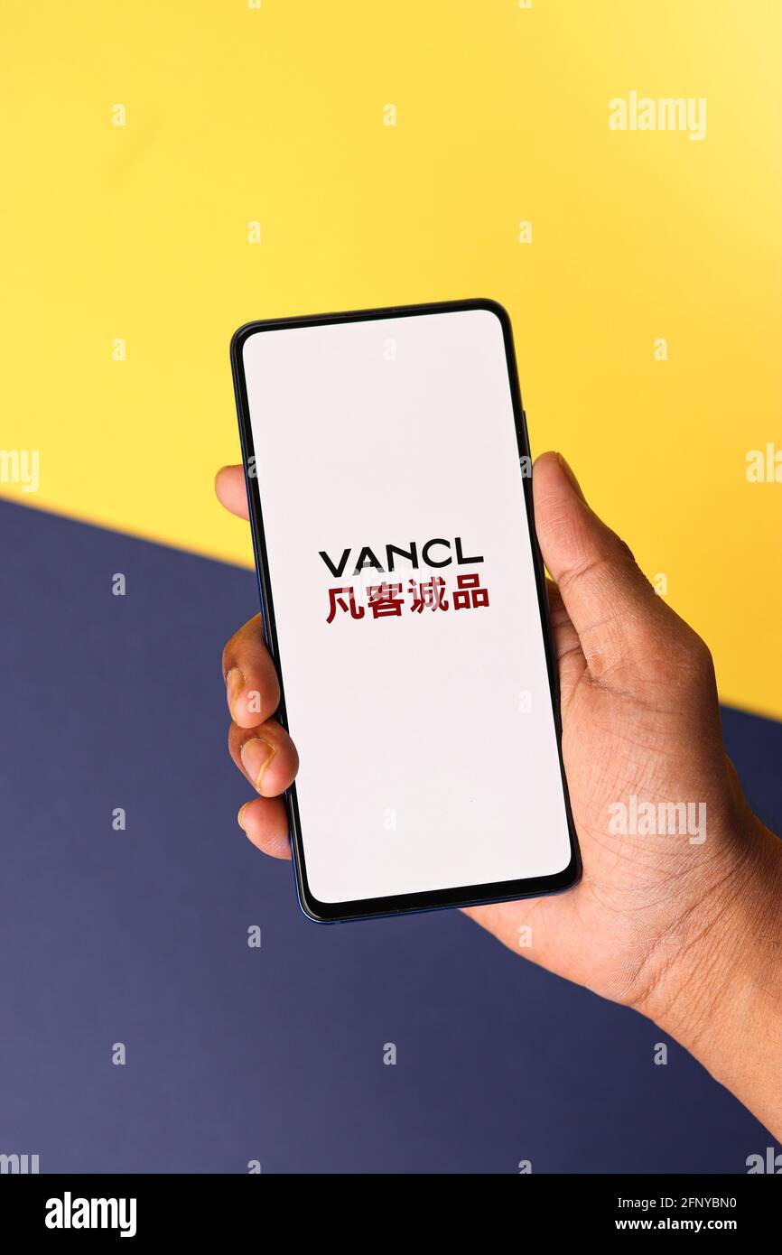 Assam, india - May 18, 2021 : Vancl logo on phone screen stock image Stock Photo - Alamy