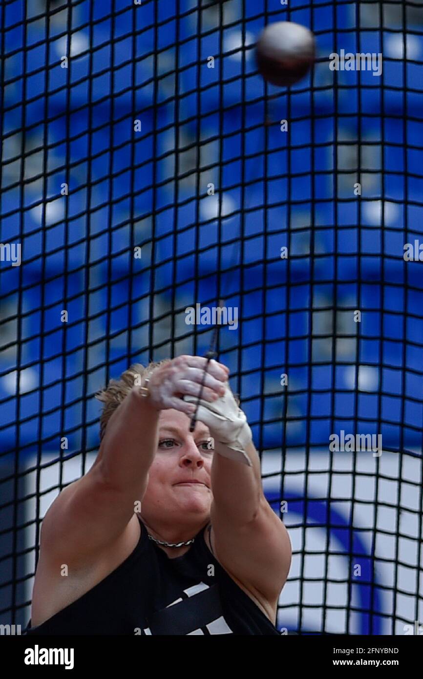 French athlete specialising in the hammer throw Alexandra Tavernier in ...