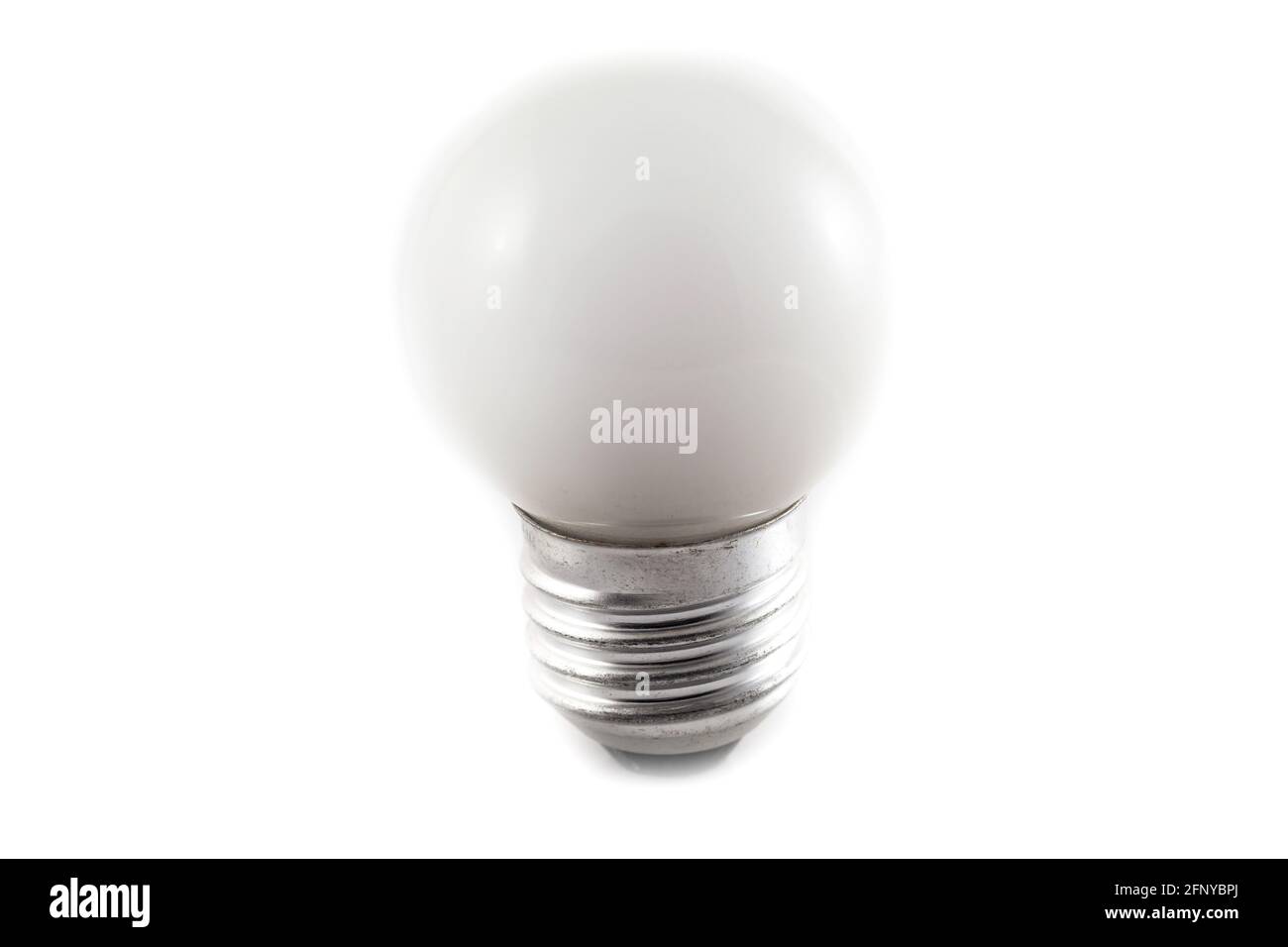 Light bulb on white background Stock Photo - Alamy