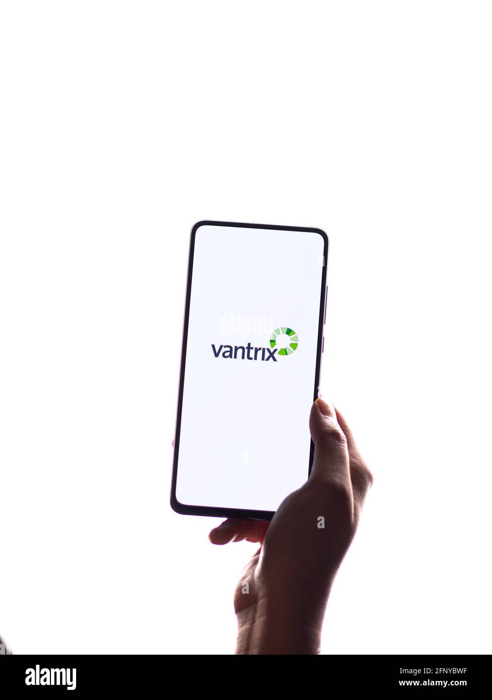 Assam, india - May 18, 2021 : Vantrix logo on phone screen stock image ...