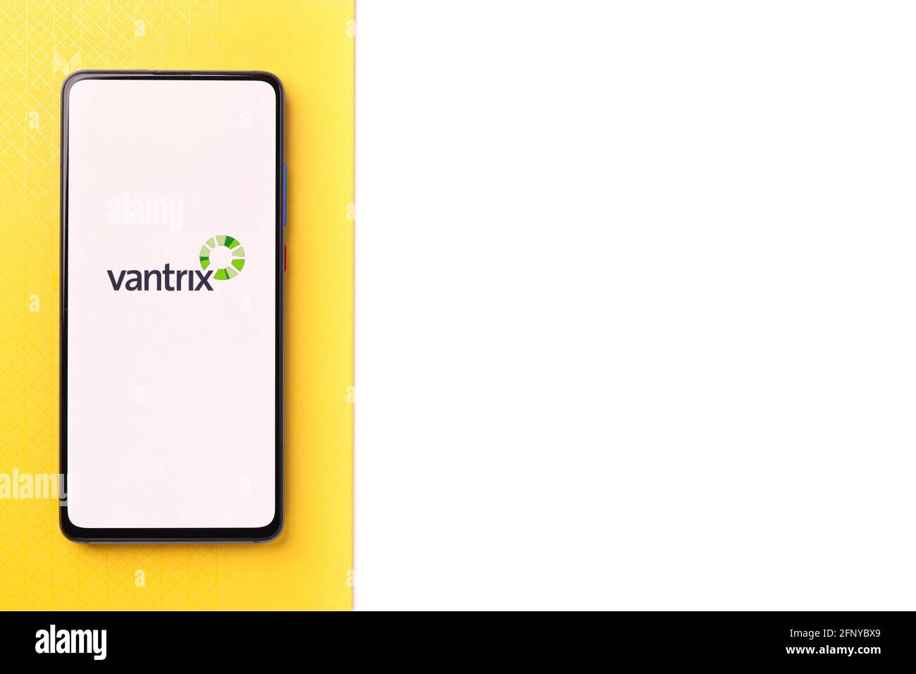 Assam, india - May 18, 2021 : Vantrix logo on phone screen stock image ...