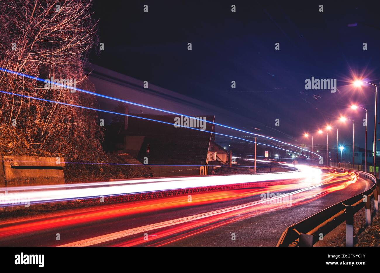 Time lapse bright lights street hi-res stock photography and images - Alamy