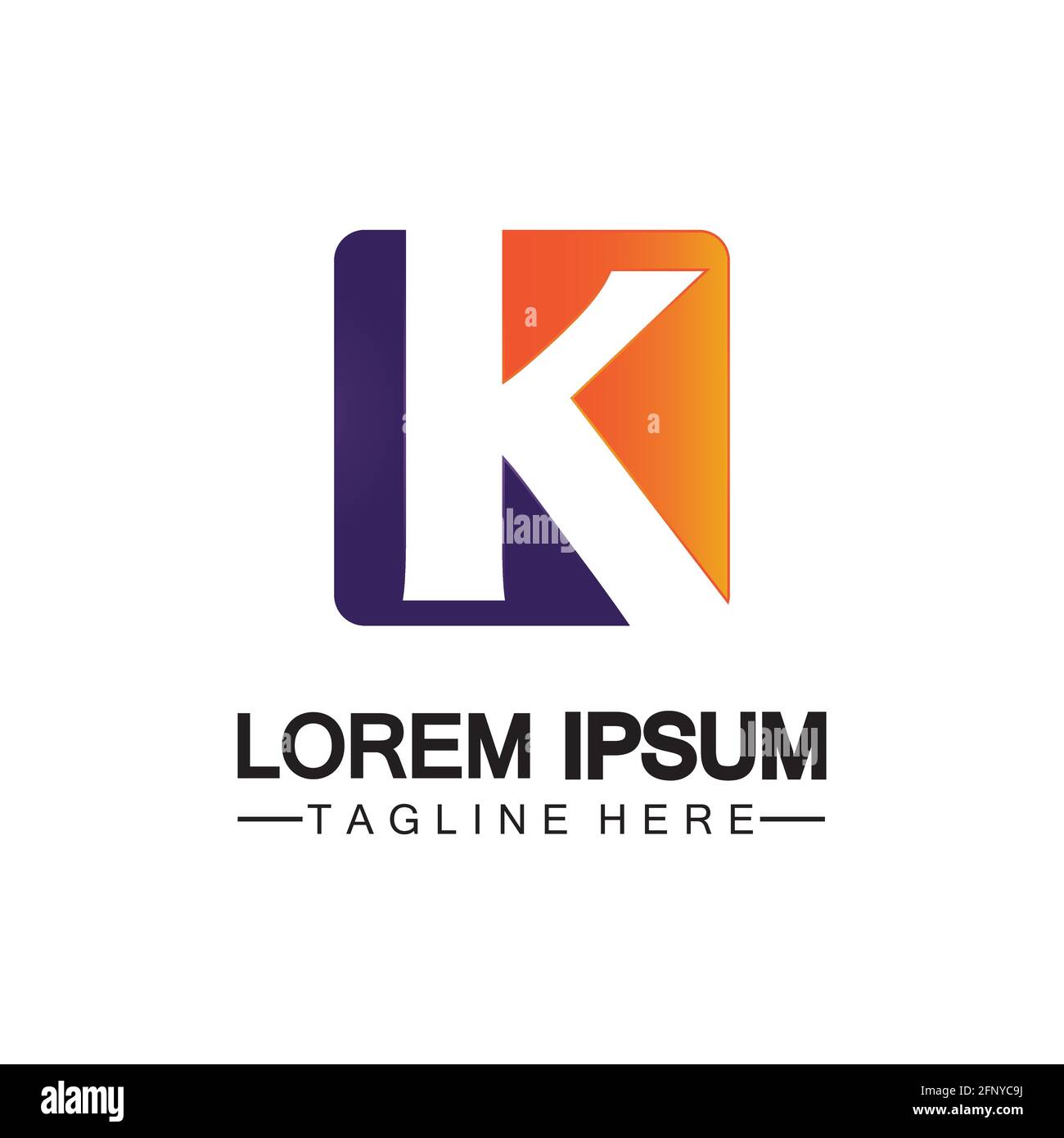 Letter K logo icon illustration design template.Graphic Alphabet Symbol ...