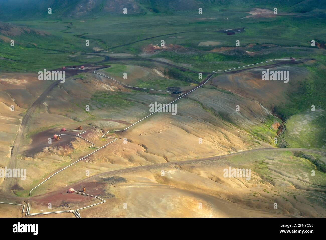Geothermal power station in Iceland. Generation of ecologically clean ...