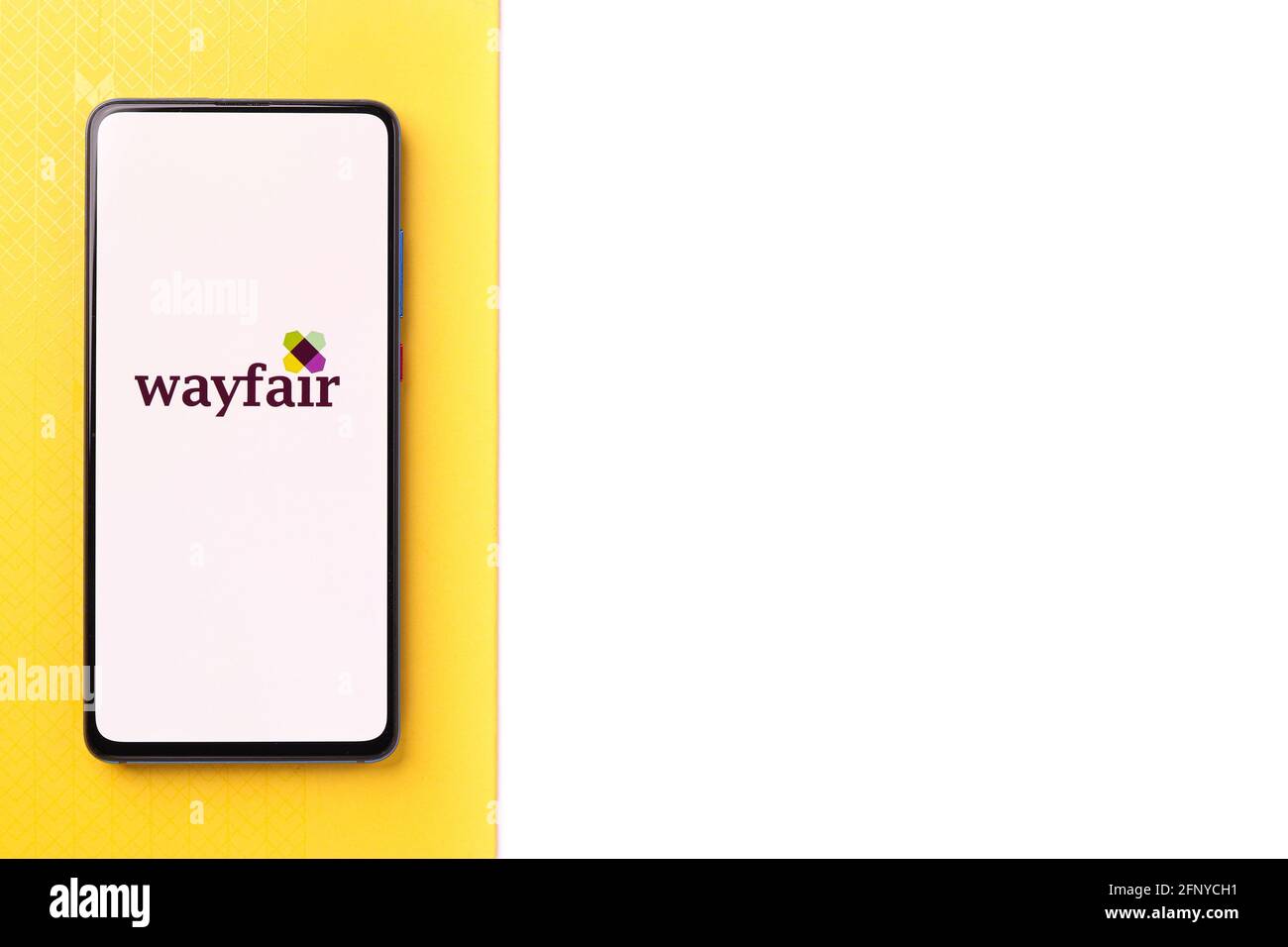 Assam, india - May 18, 2021 : Wayfair logo on phone screen stock image ...
