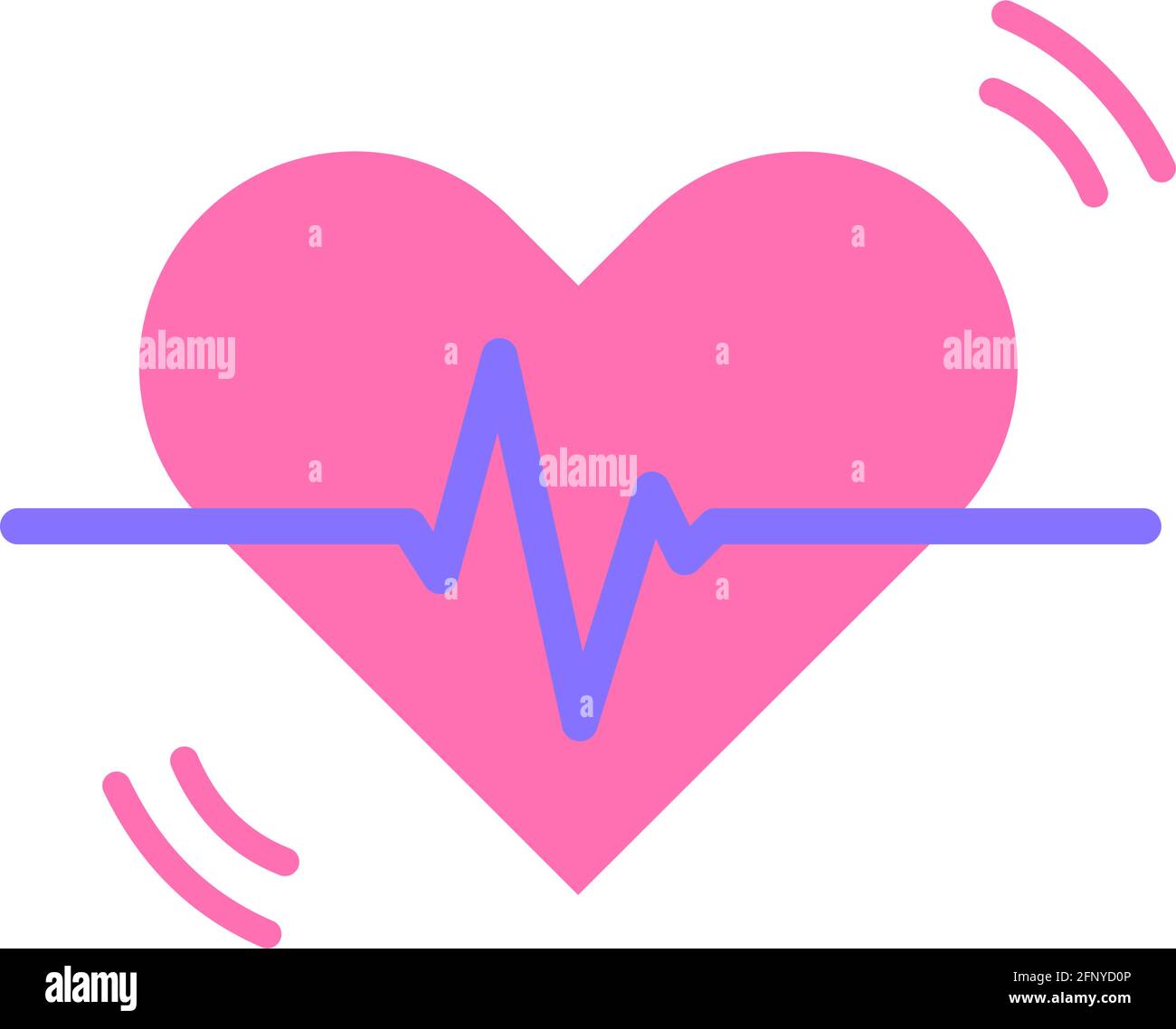 ECG heartbeat. Vector illustration that is easy to edit Stock Vector ...