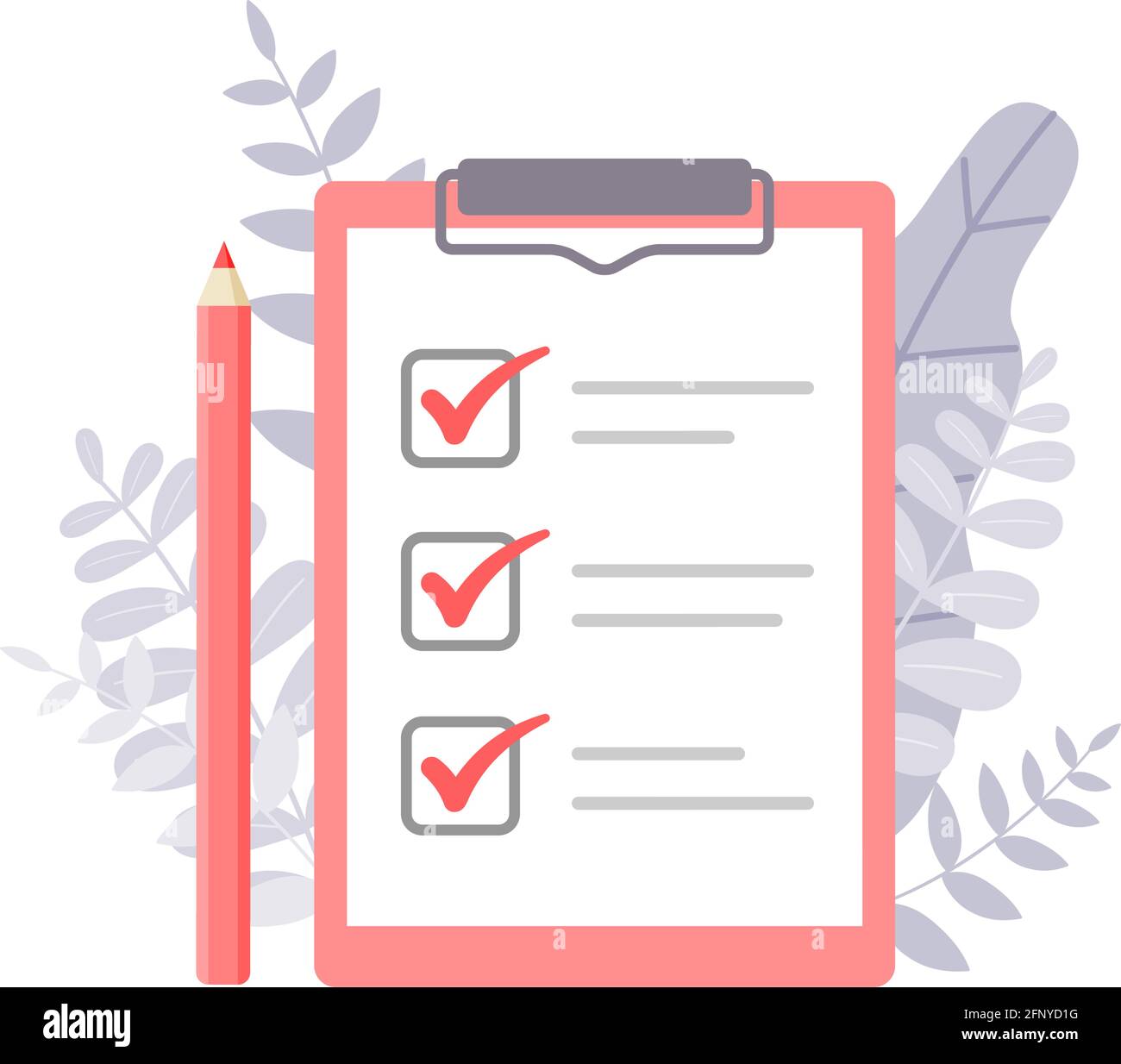 Check sheet. Vector illustration that is easy to edit Stock Vector ...