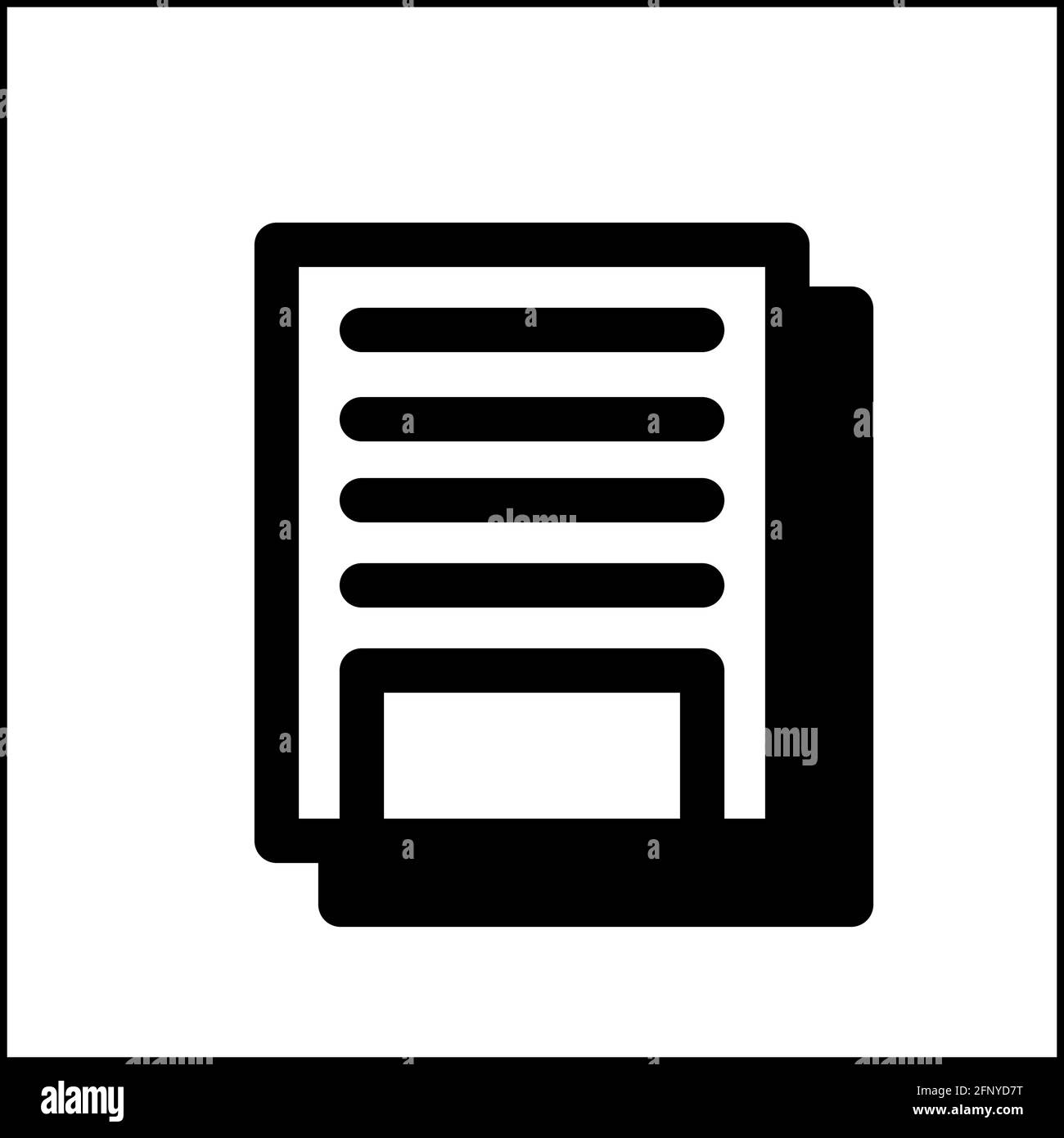 Standard building icon in flat design with black color and drop shadow ...