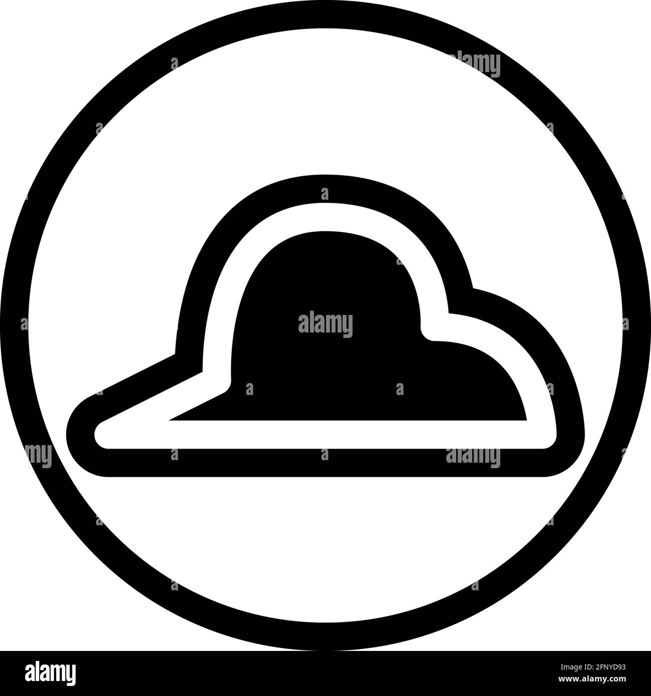 Sharp cloud icon in flat design with black color and outline on a line ...