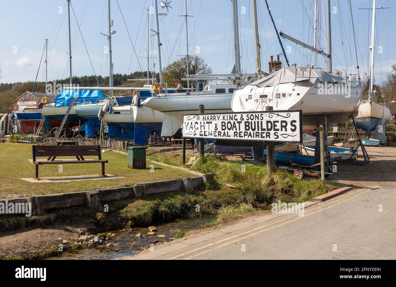 Harry King and Sons, Yacht and Boat builders, Pin Mill, Chelmondiston ...