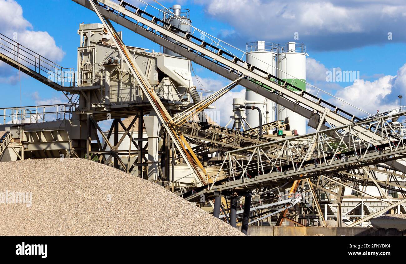 Construction industry concrete plant and equipment Stock Photo - Alamy