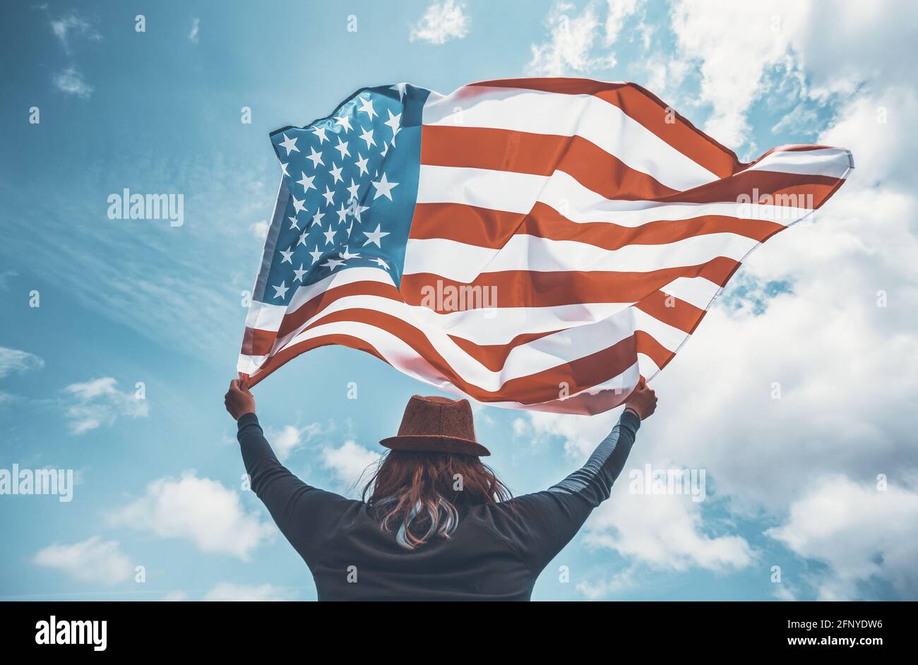 Celebrating Memorial Day, 4th of July or Labour Day in USA Stock Photo ...