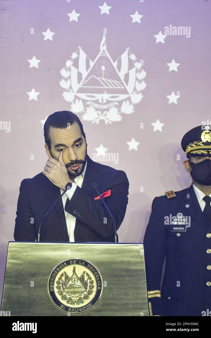 San Salvador, El Salvador. 19th May, 2021. President Nayib Bukele ...