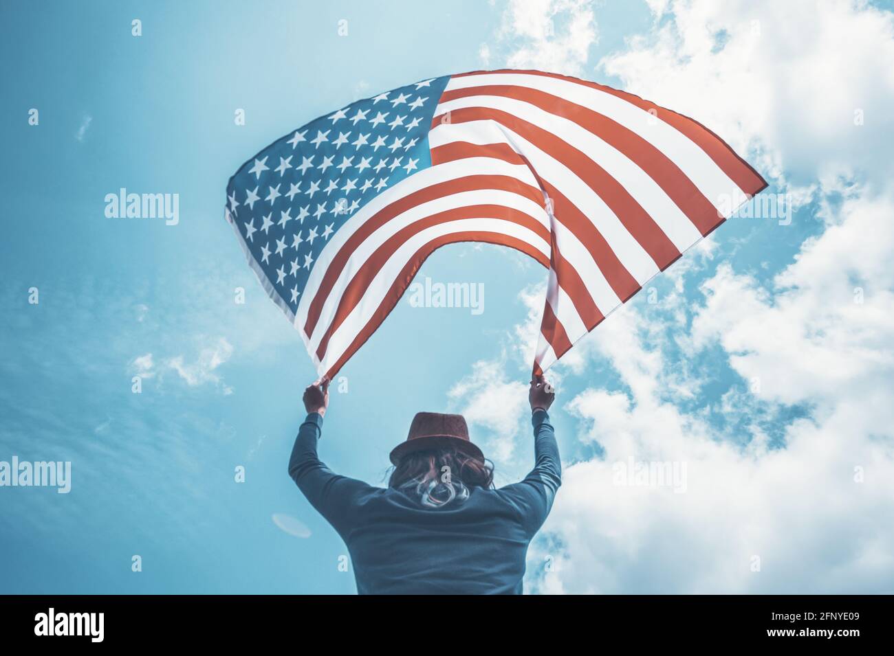 Celebrating Memorial Day, 4th of July or Labour Day in USA Stock Photo ...