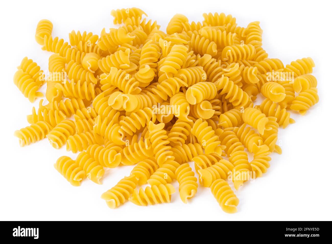 Eliche italian pasta on white isolated background with clipping path ...