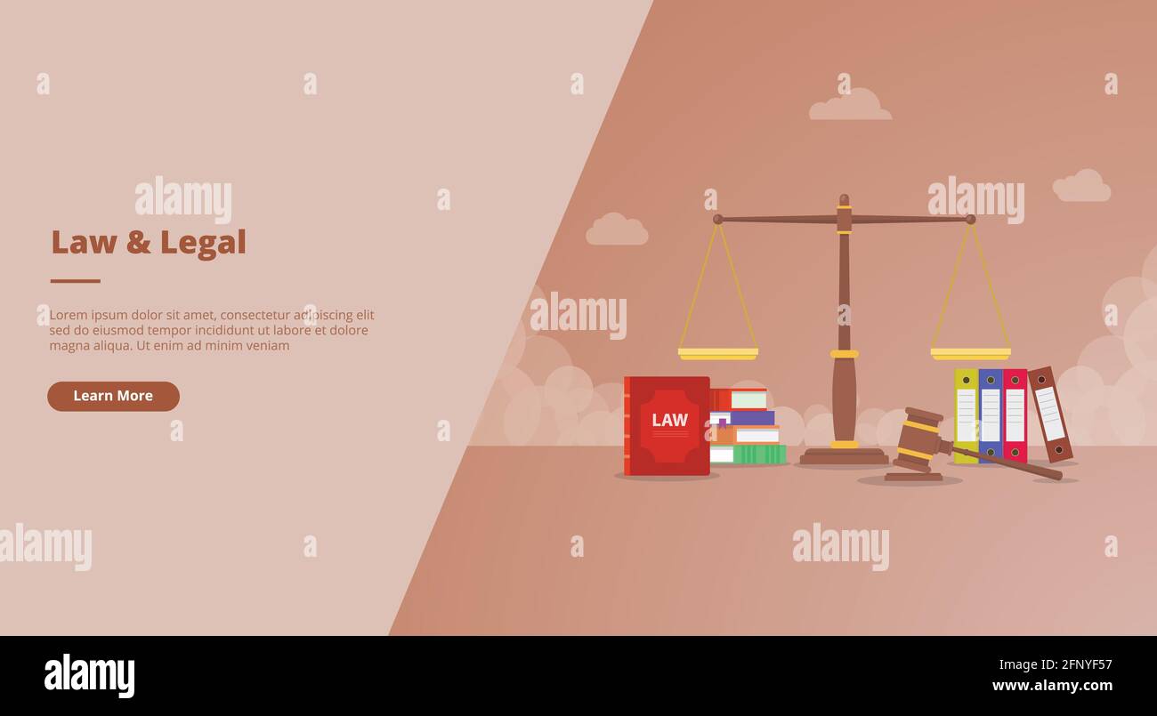 law and legal for website design template banner or slide presentation ...