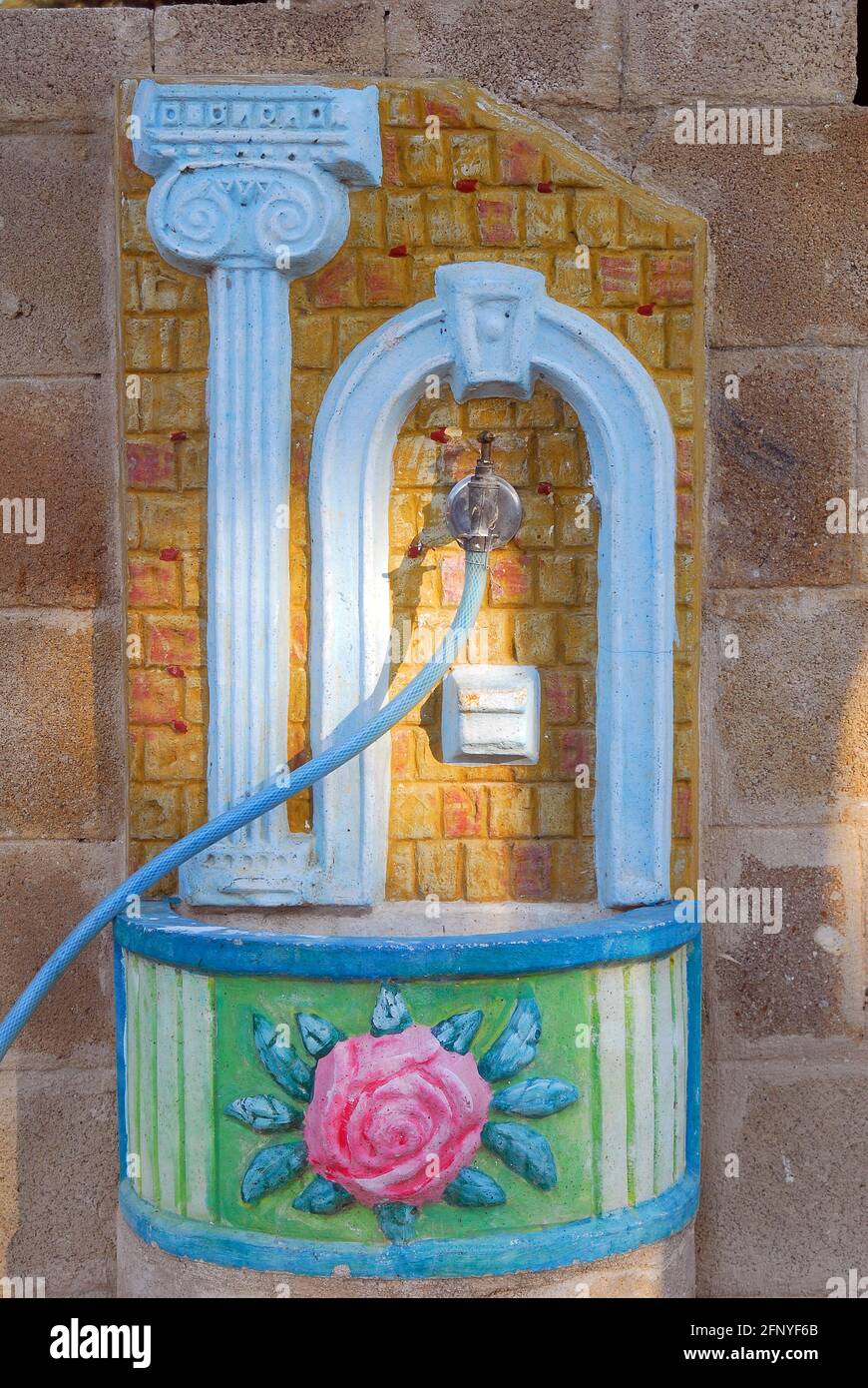 Greece Rhodes island Kremasti village 01 Stock Photo - Alamy