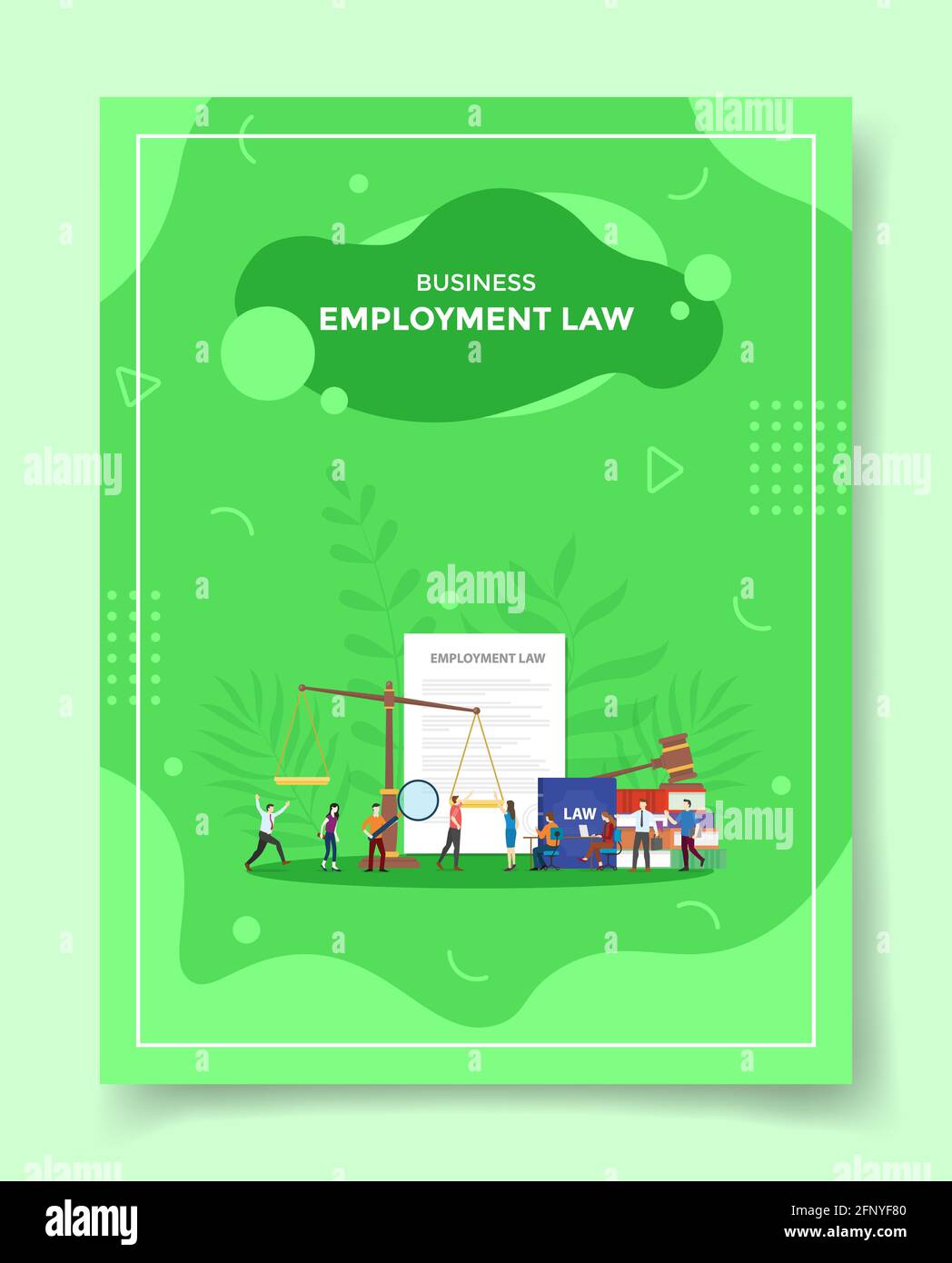 employment law for template of banners, flyer, books cover, magazine ...