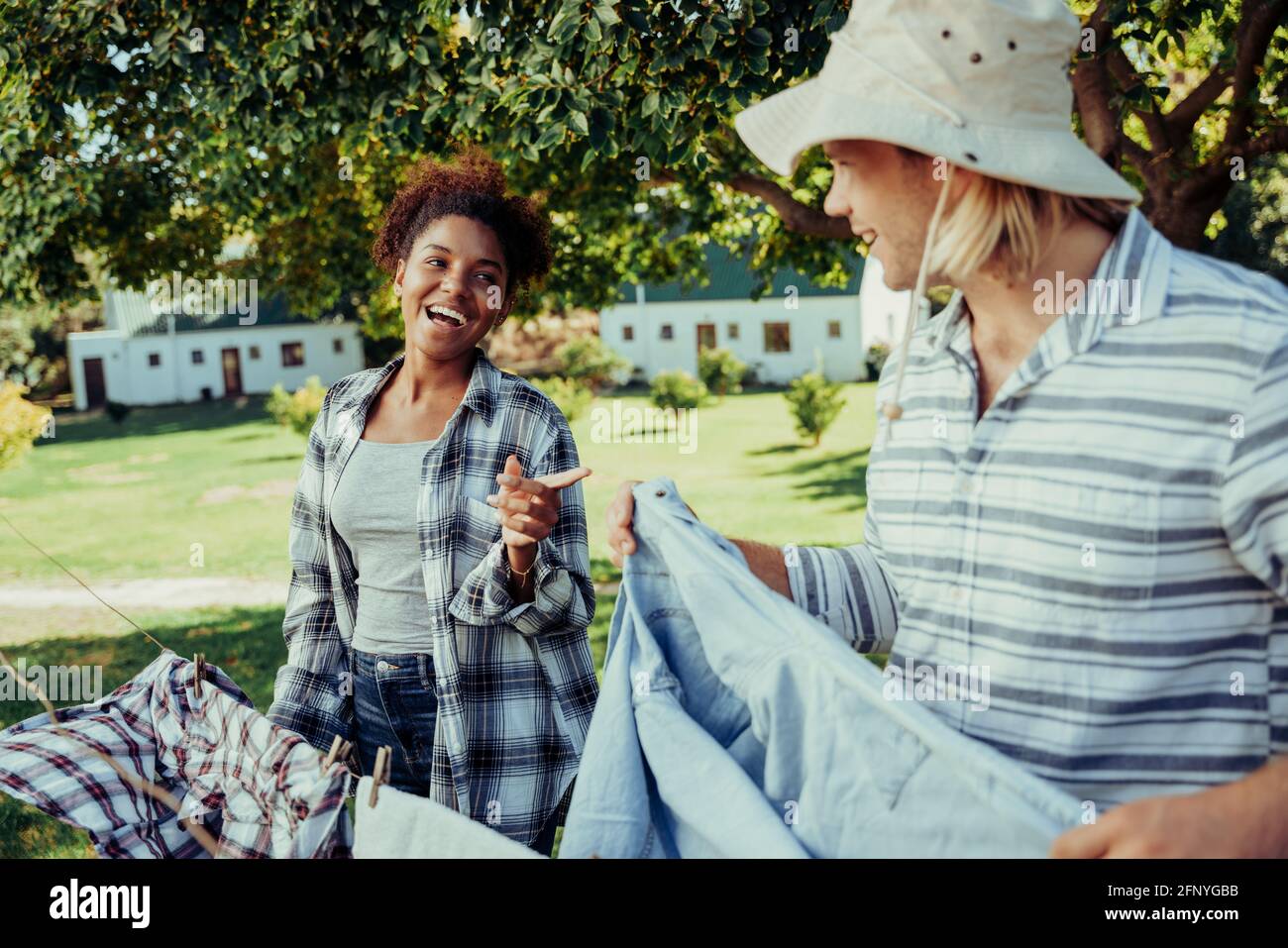 Laundry hang up hi-res stock photography and images - Alamy