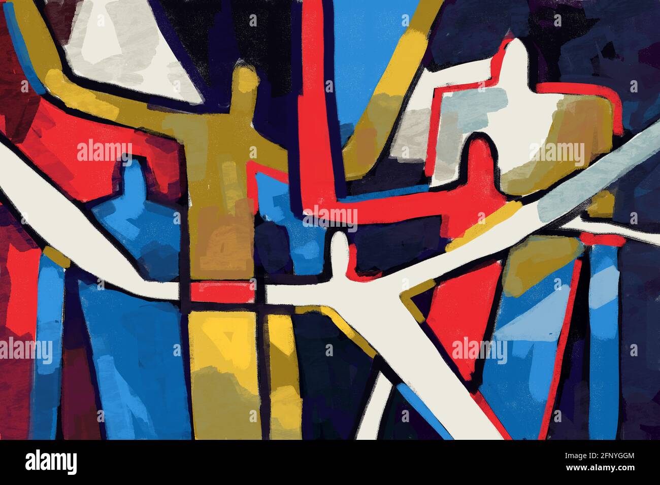 Abstract Paintings Of People