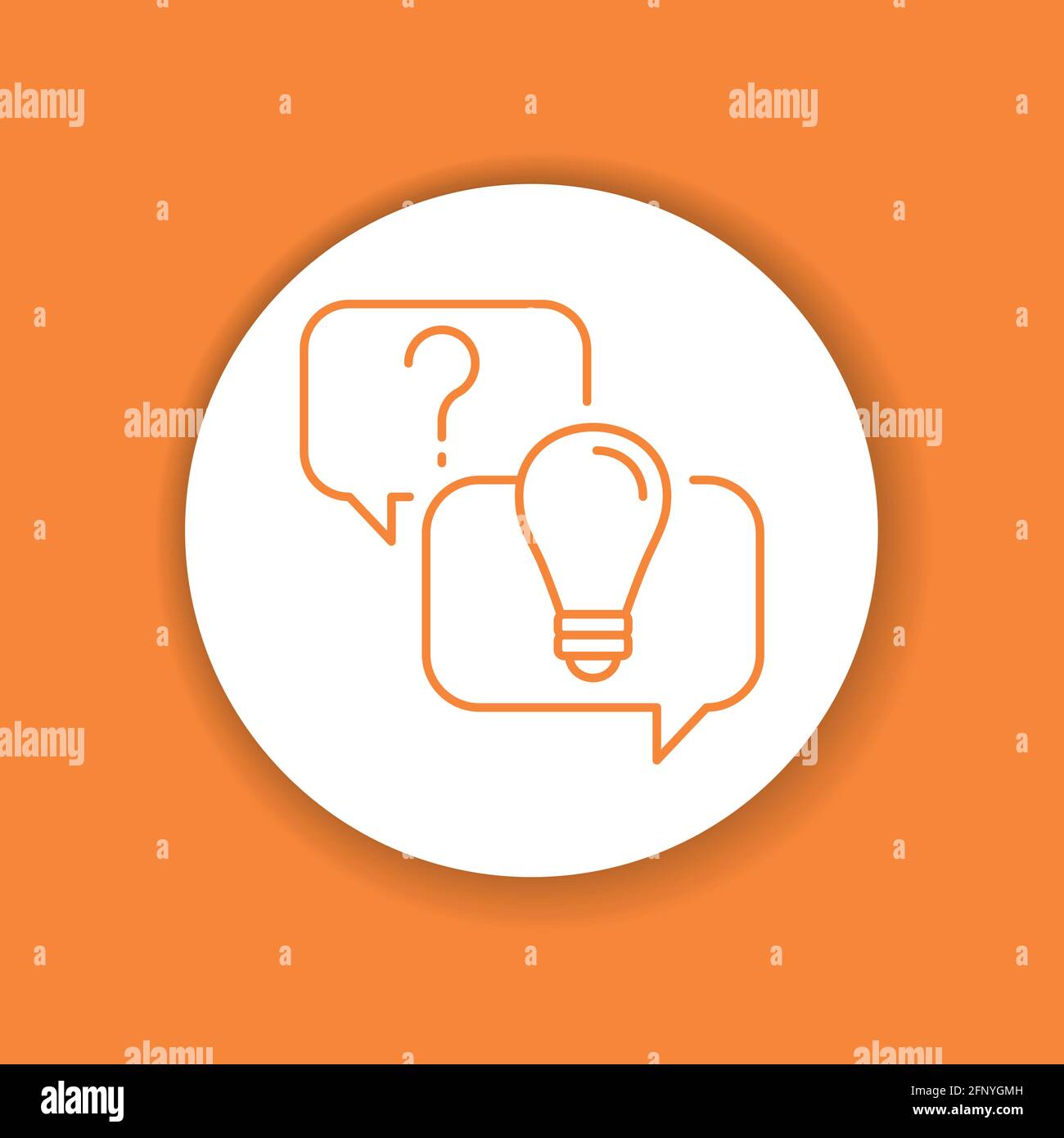 Questions and answers logo Stock Vector Images - Alamy
