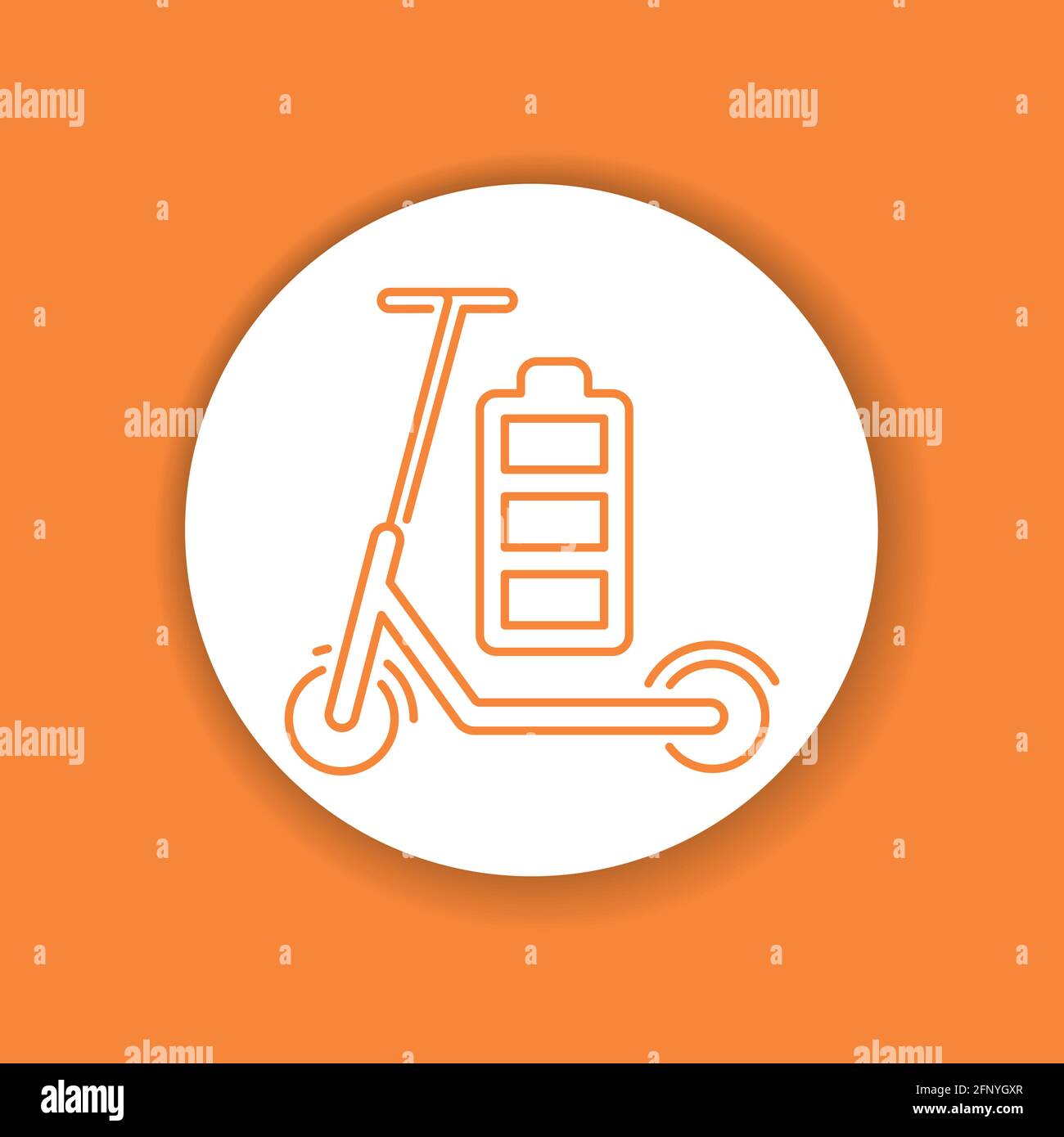Electric scooter color glyph icon. City transport rental. Pictogram for ...