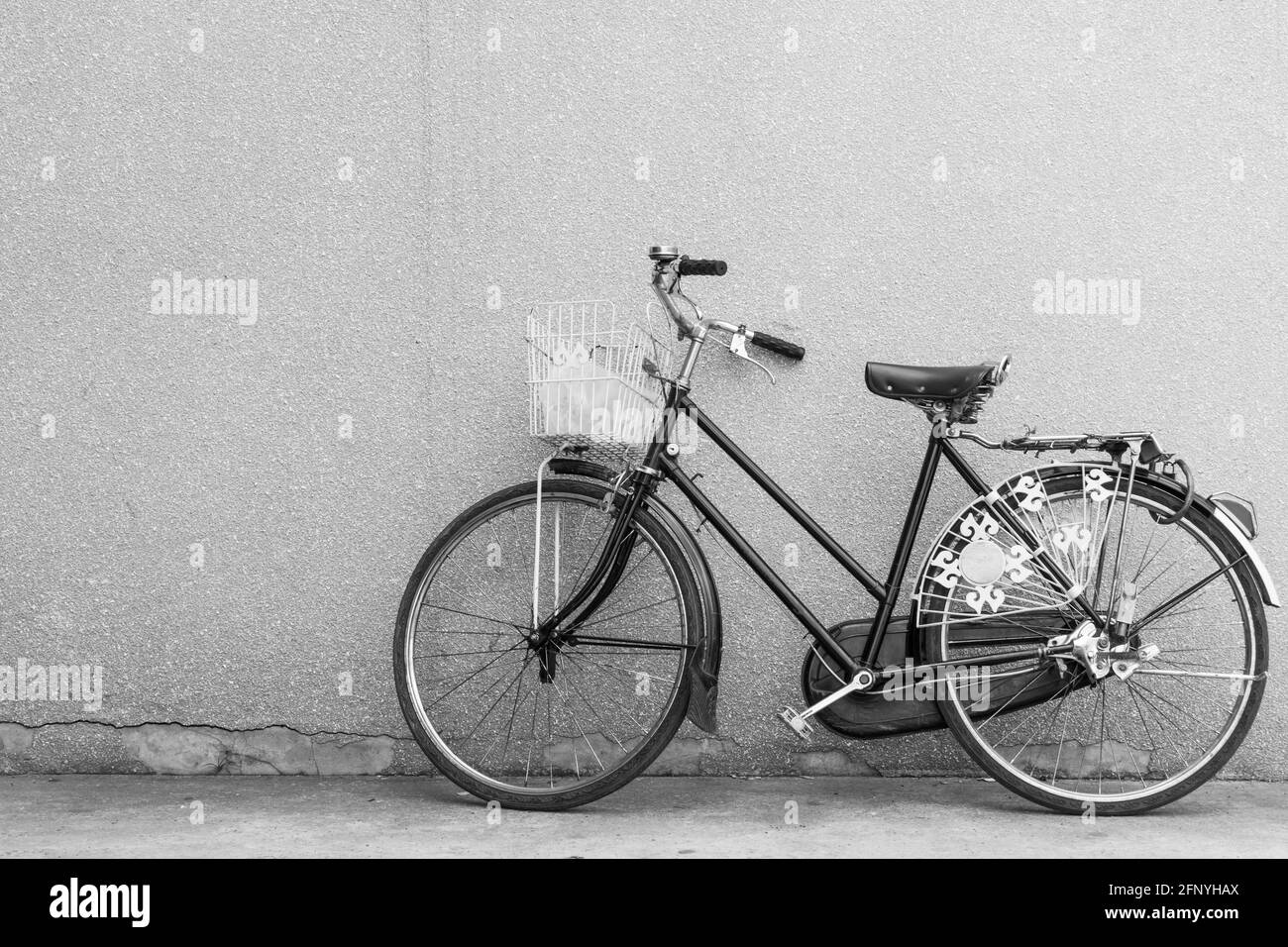 Old bike Black and White Stock Photos & Images - Alamy