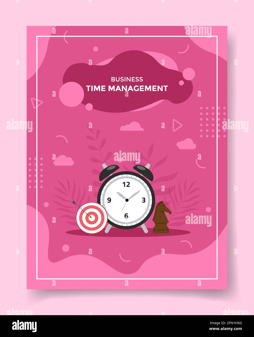time management for template of banners, flyer, books cover, magazine ...
