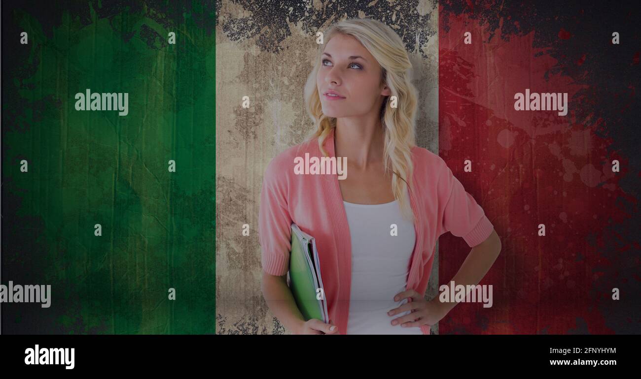 Young blonde female college student hi-res stock photography and images ...