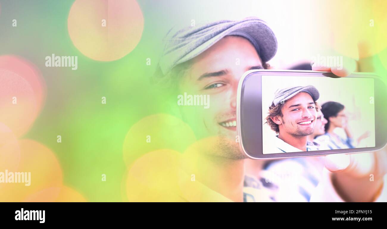 Taking selfie people animation social hi-res stock photography and ...
