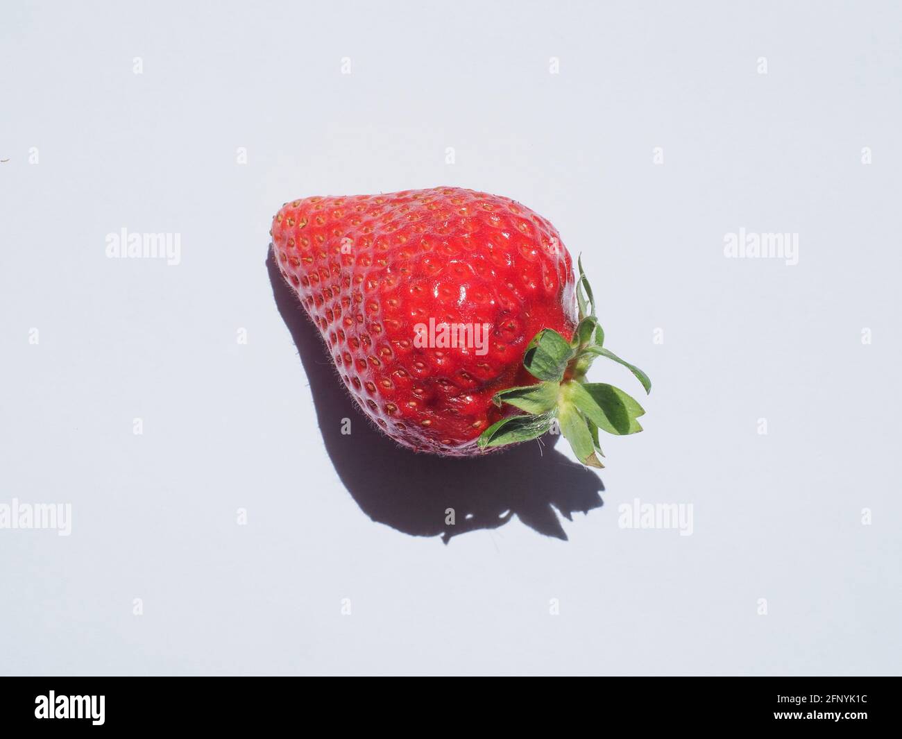 strawberry fruit over a white background with shadow Stock Photo - Alamy