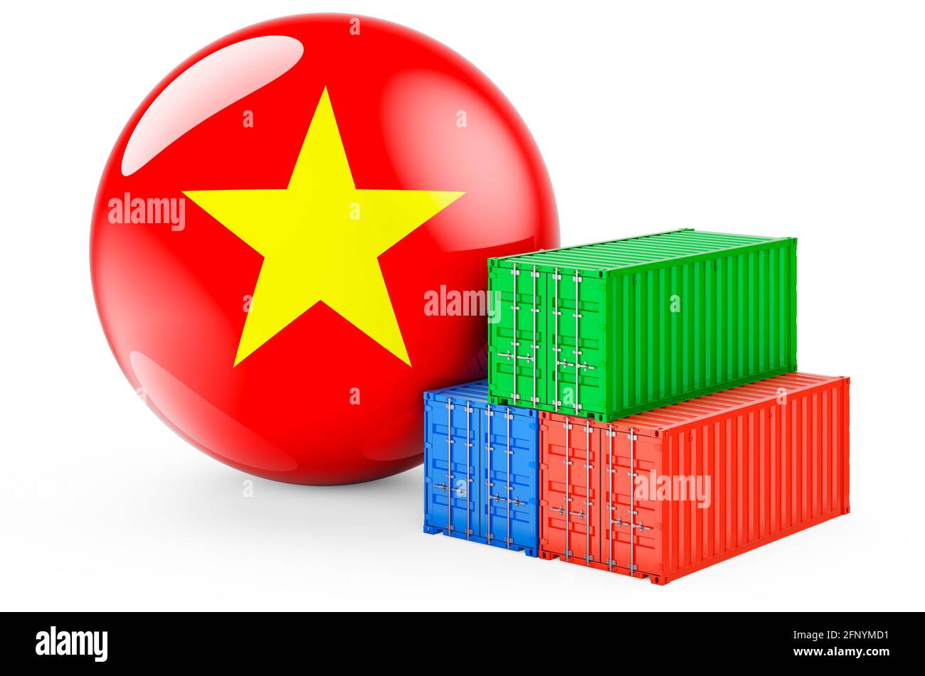 Vietnam shipping container port hi-res stock photography and images - Alamy