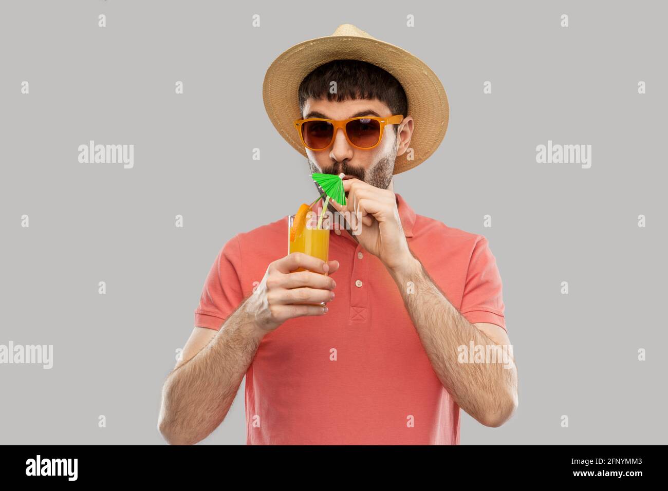 Guy in orange hat hi-res stock photography and images - Alamy