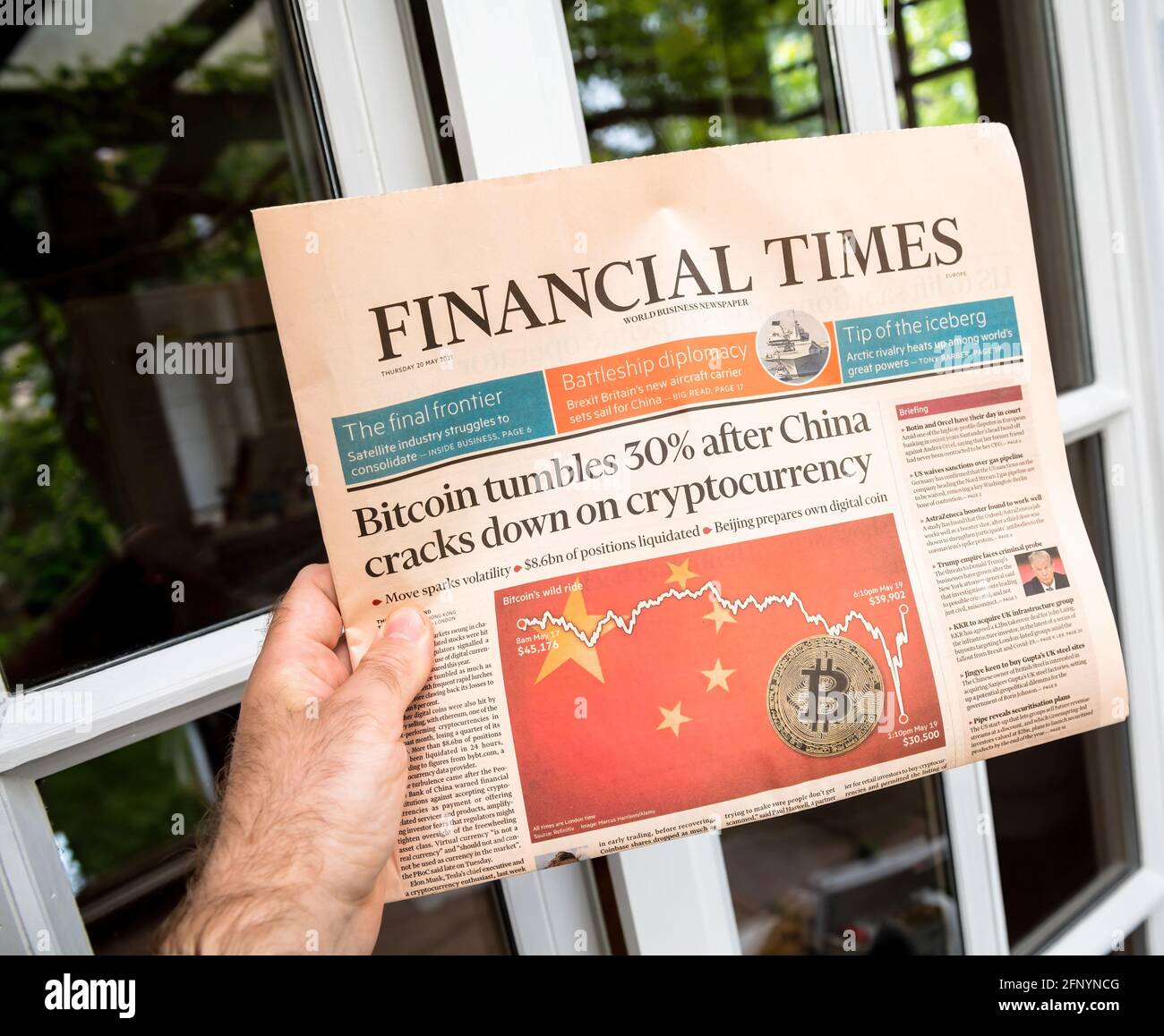 Bank Crisis Newspaper Headline High Resolution Stock Photography and ...